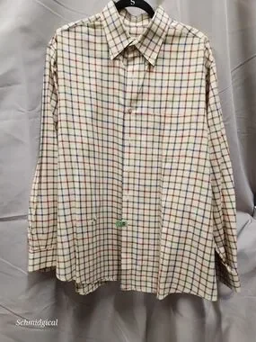 Viyella | Shirts | Viyella Cream Plaid Buttondown With Red And Blue ...